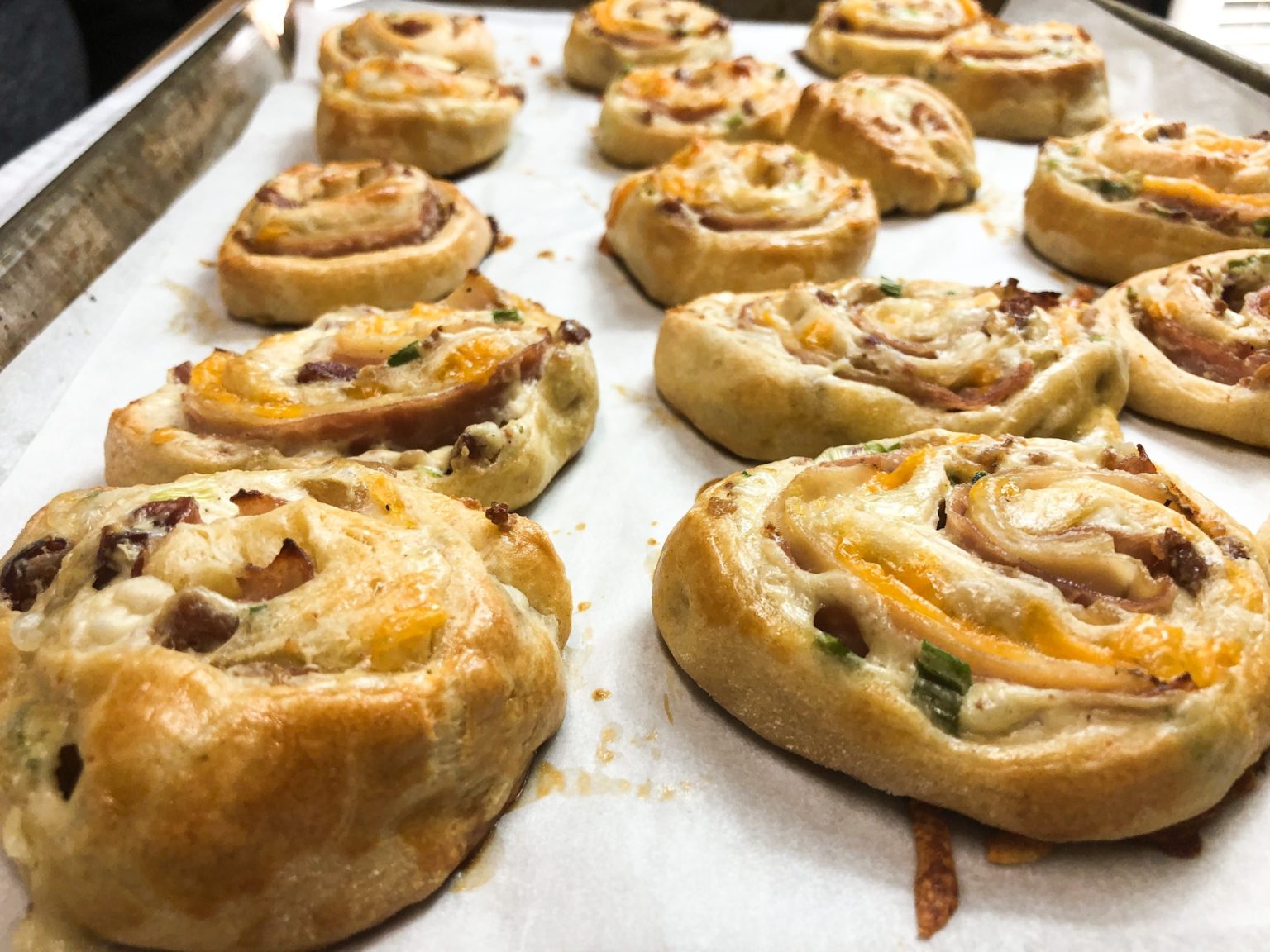 Crescent Roll Pinwheels using Deli Meat – Catherine's Plates