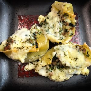 Sausage Stuffed Shells w/Creamy White Sauce – Catherine's Plates