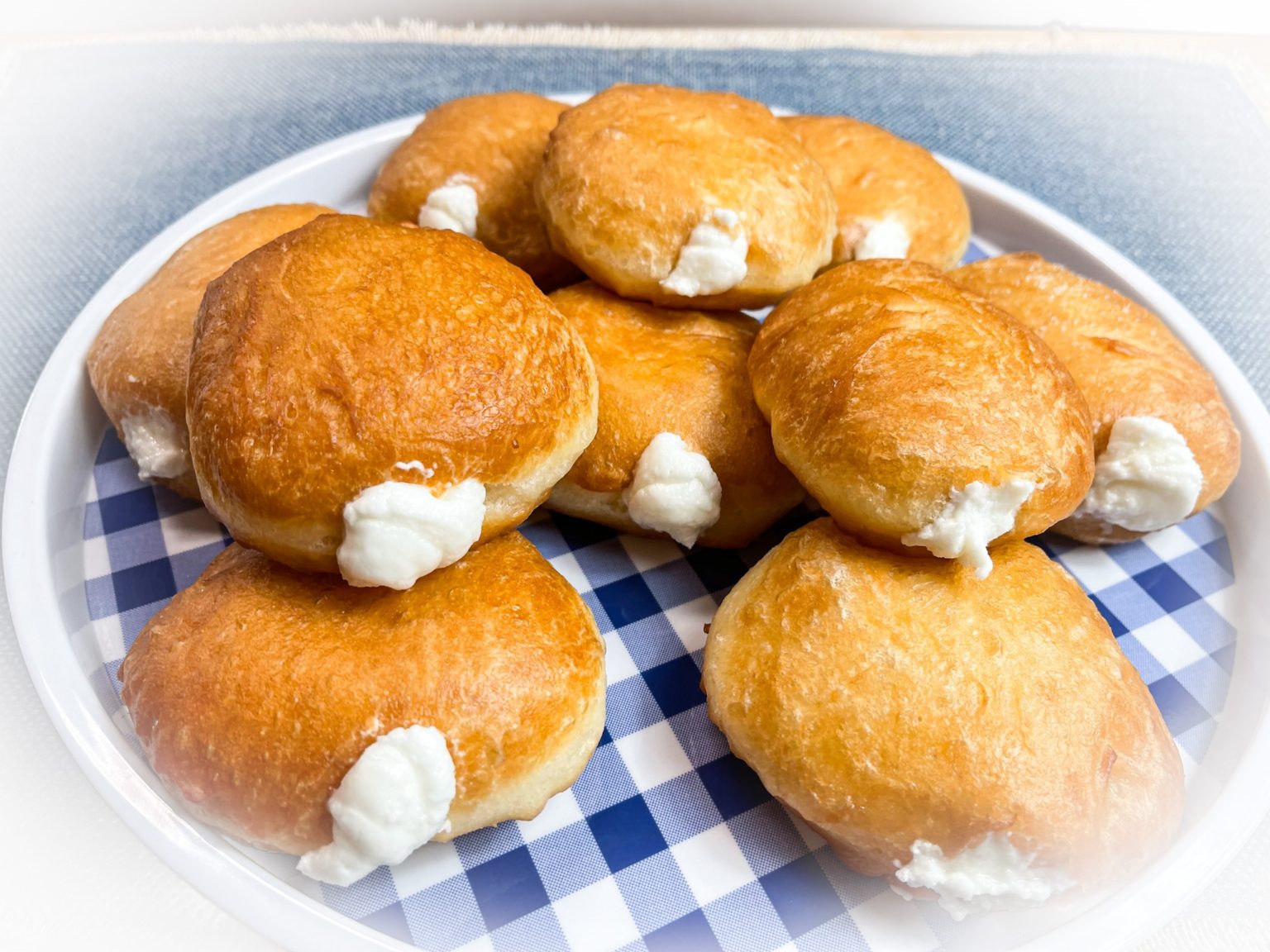 Cream Filled Donuts-Homemade – Catherine's Plates