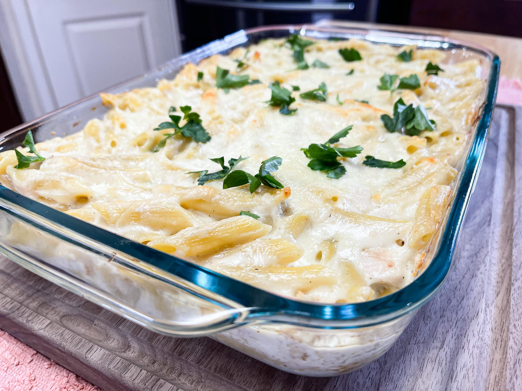 Chicken Alfredo Pasta Bake – Catherine's Plates