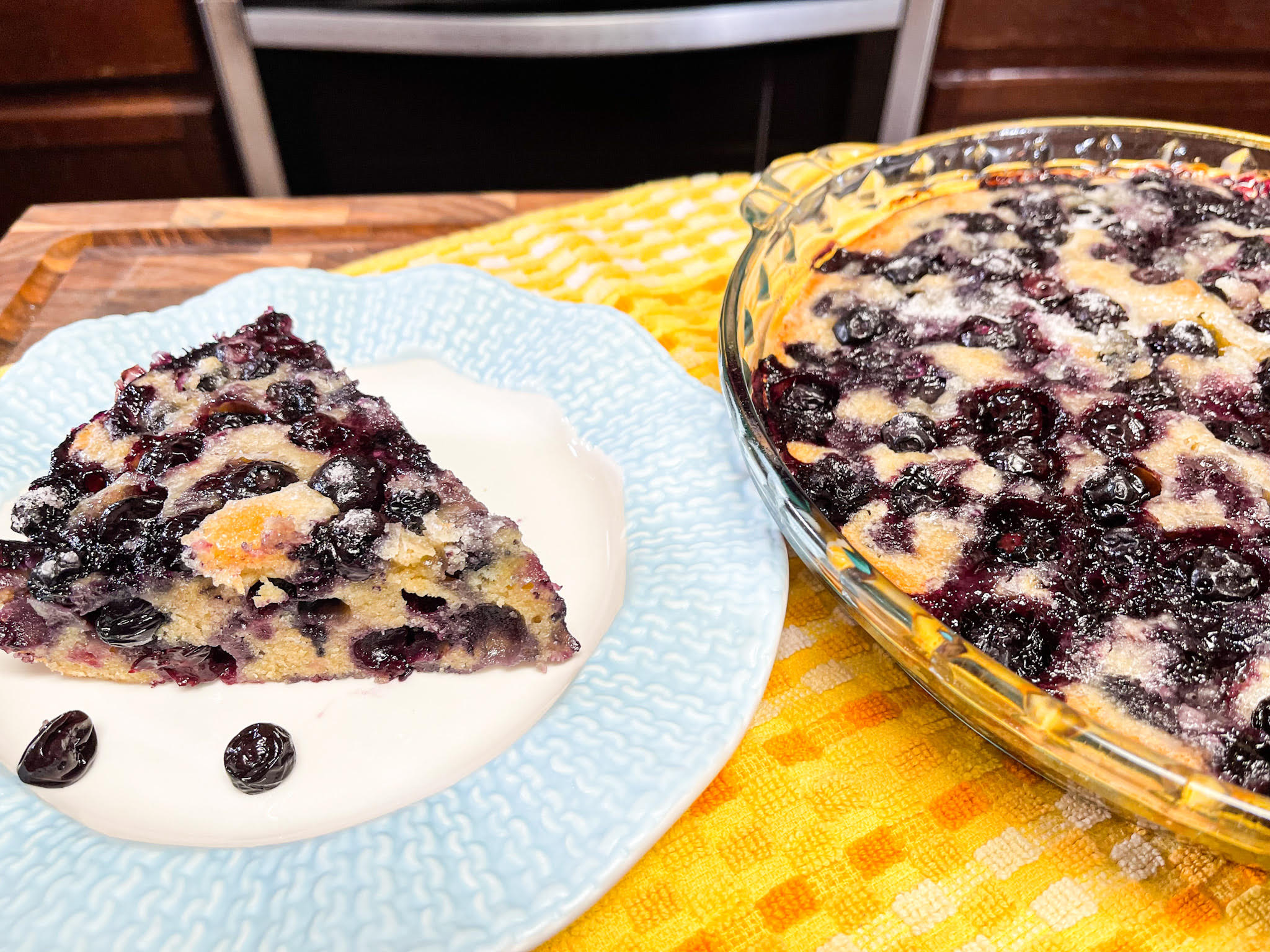 Blueberry Crustless Pie – Catherine's Plates