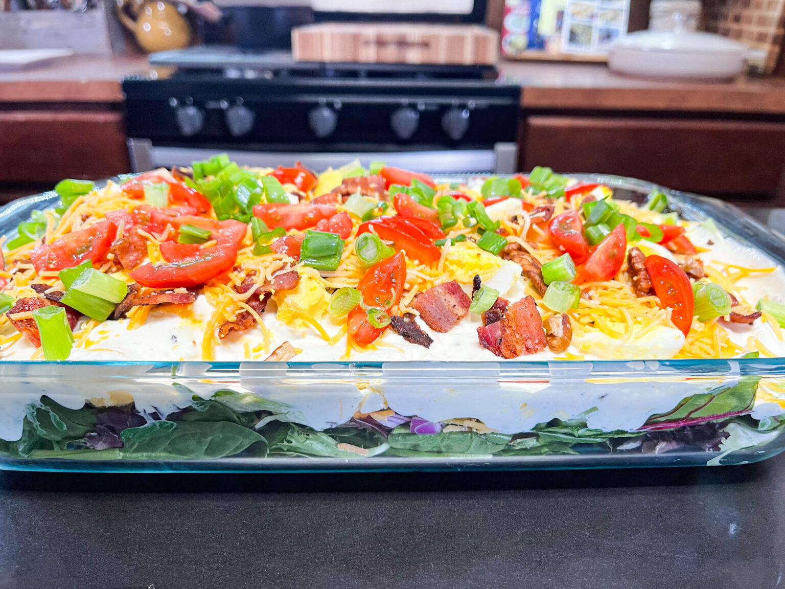 Cake Pan Layered Salad – Catherine's Plates