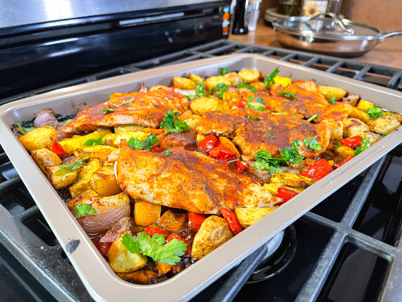 Sheet Pan Barbecue Chicken Meal – Catherine's Plates